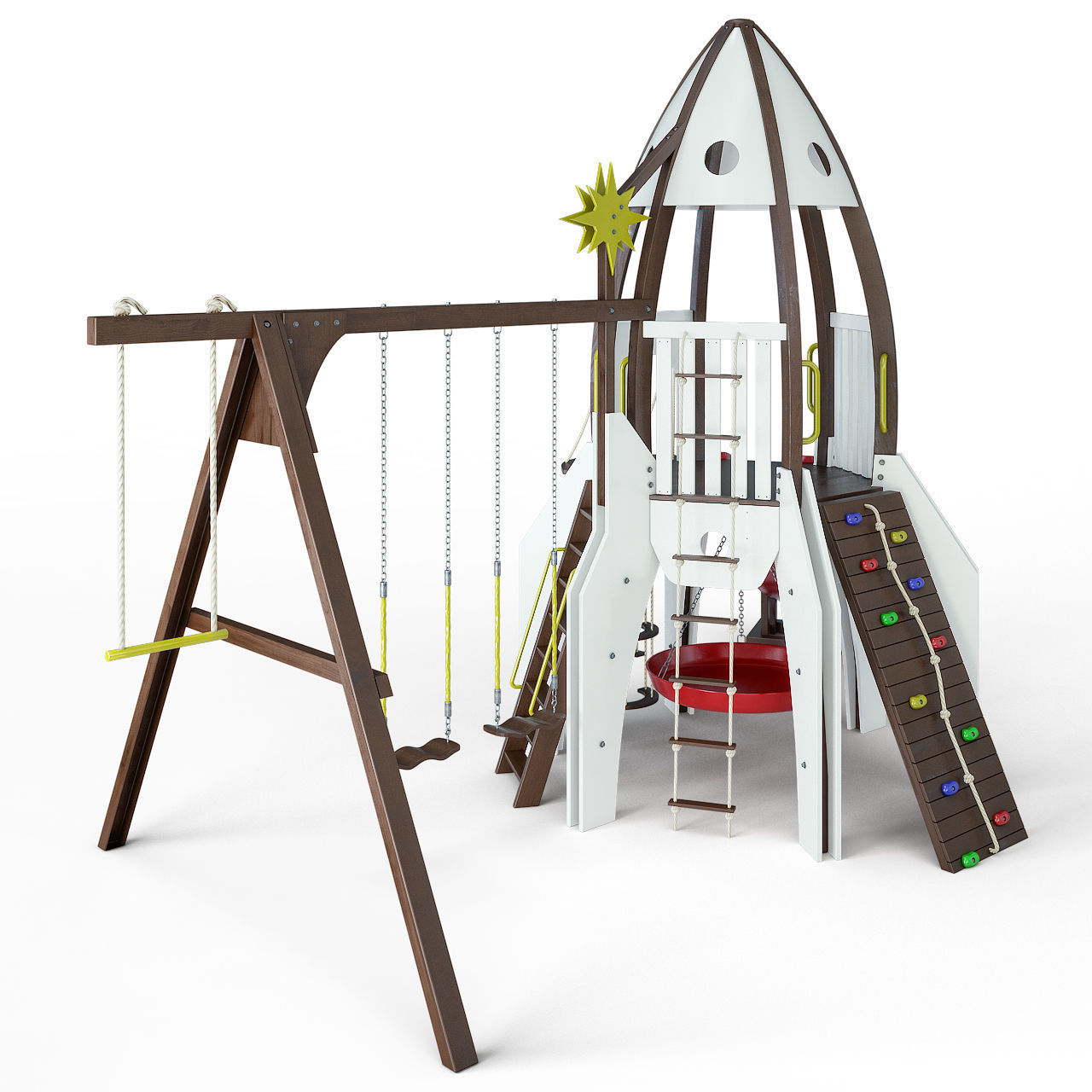 Children slide Rocket 3D model | CGTrader