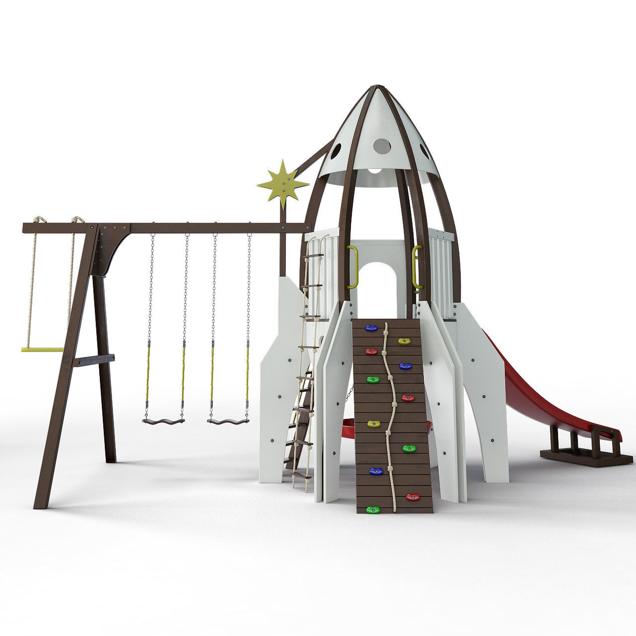 Children slide Rocket 3D model | CGTrader