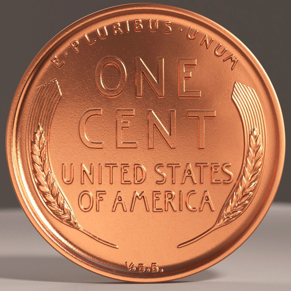 Lincoln Penny 2023 3D model | CGTrader