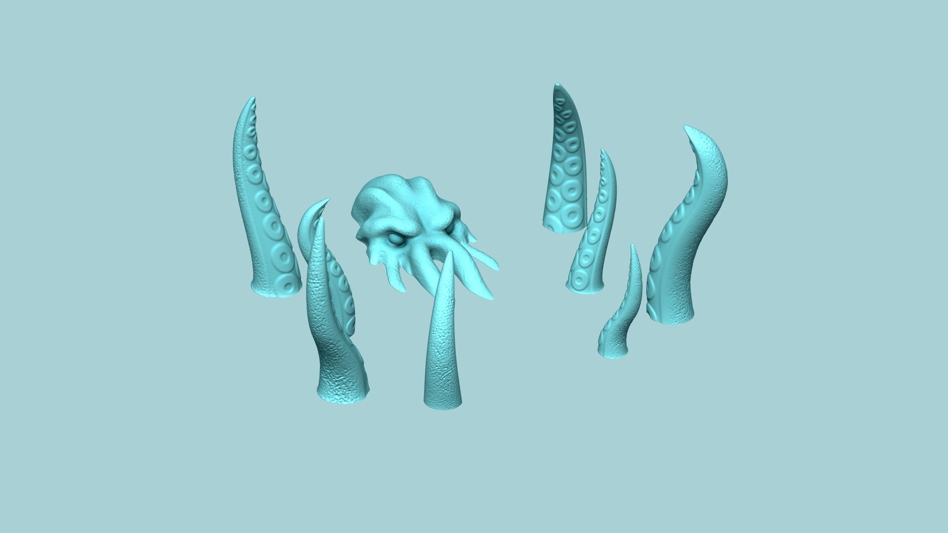 The Kraken - Sea Monster Creative Decoration - STL Printable 3D model ...