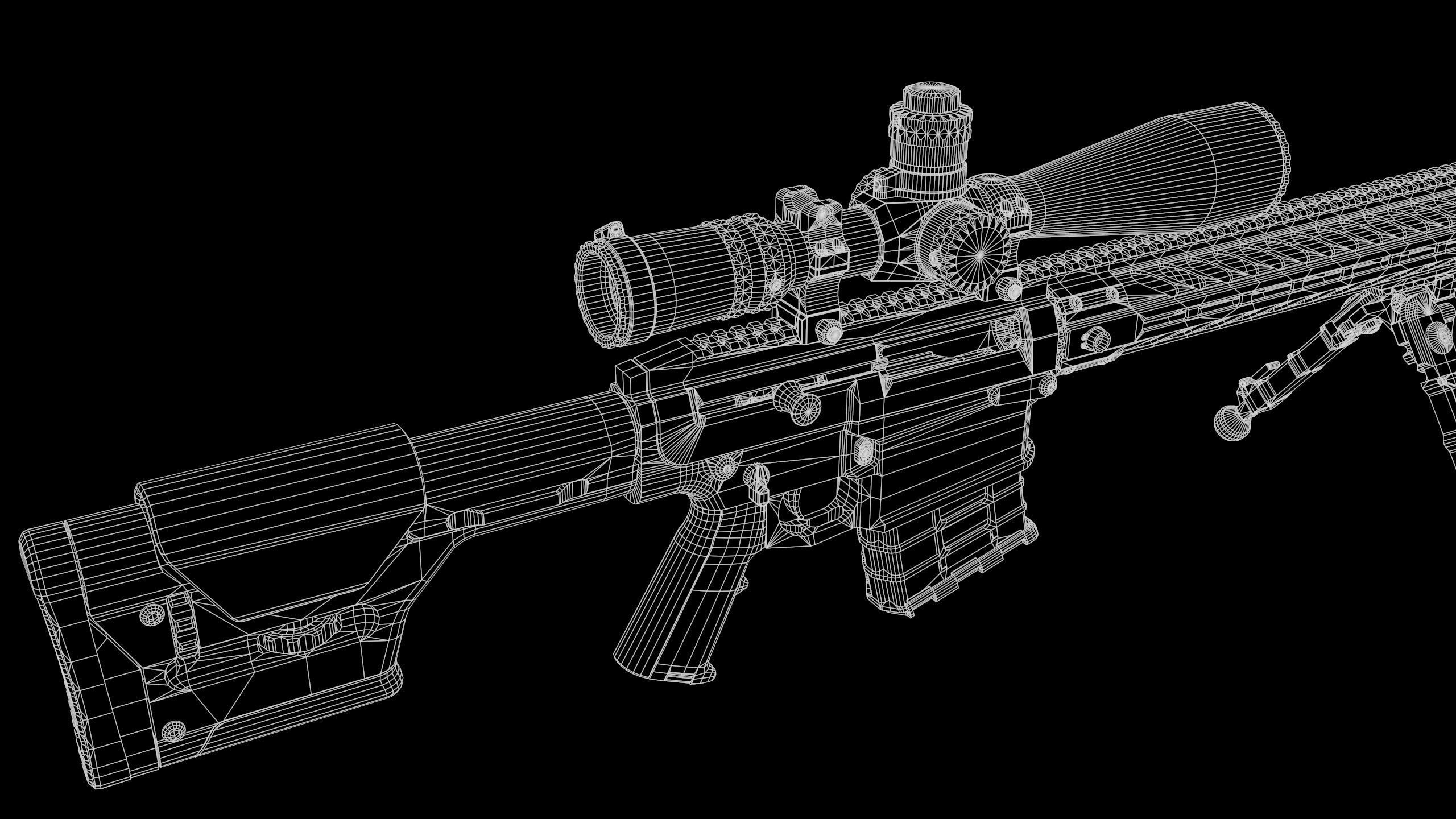 3D model Sniper Rifle OMEN 300 WIN MAG VR / AR / low-poly | CGTrader