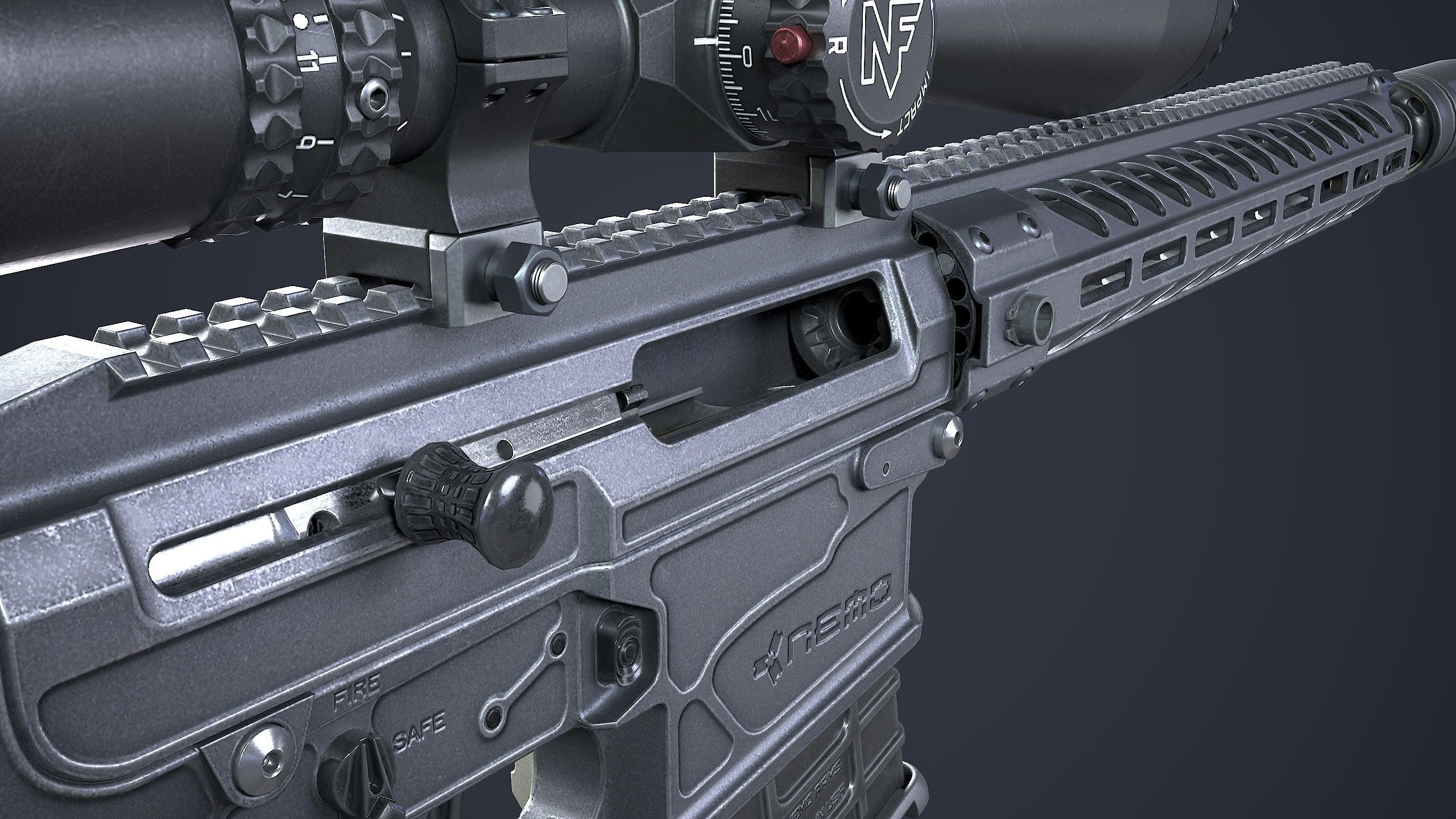 3D model Sniper Rifle OMEN 300 WIN MAG VR / AR / low-poly | CGTrader