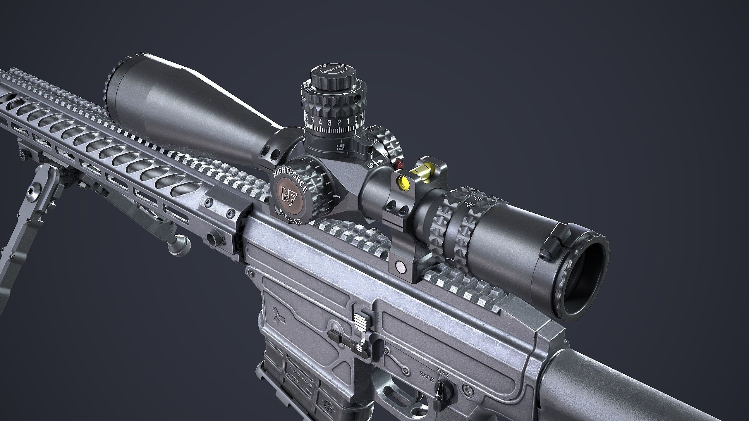 3D model Sniper Rifle OMEN 300 WIN MAG VR / AR / low-poly | CGTrader