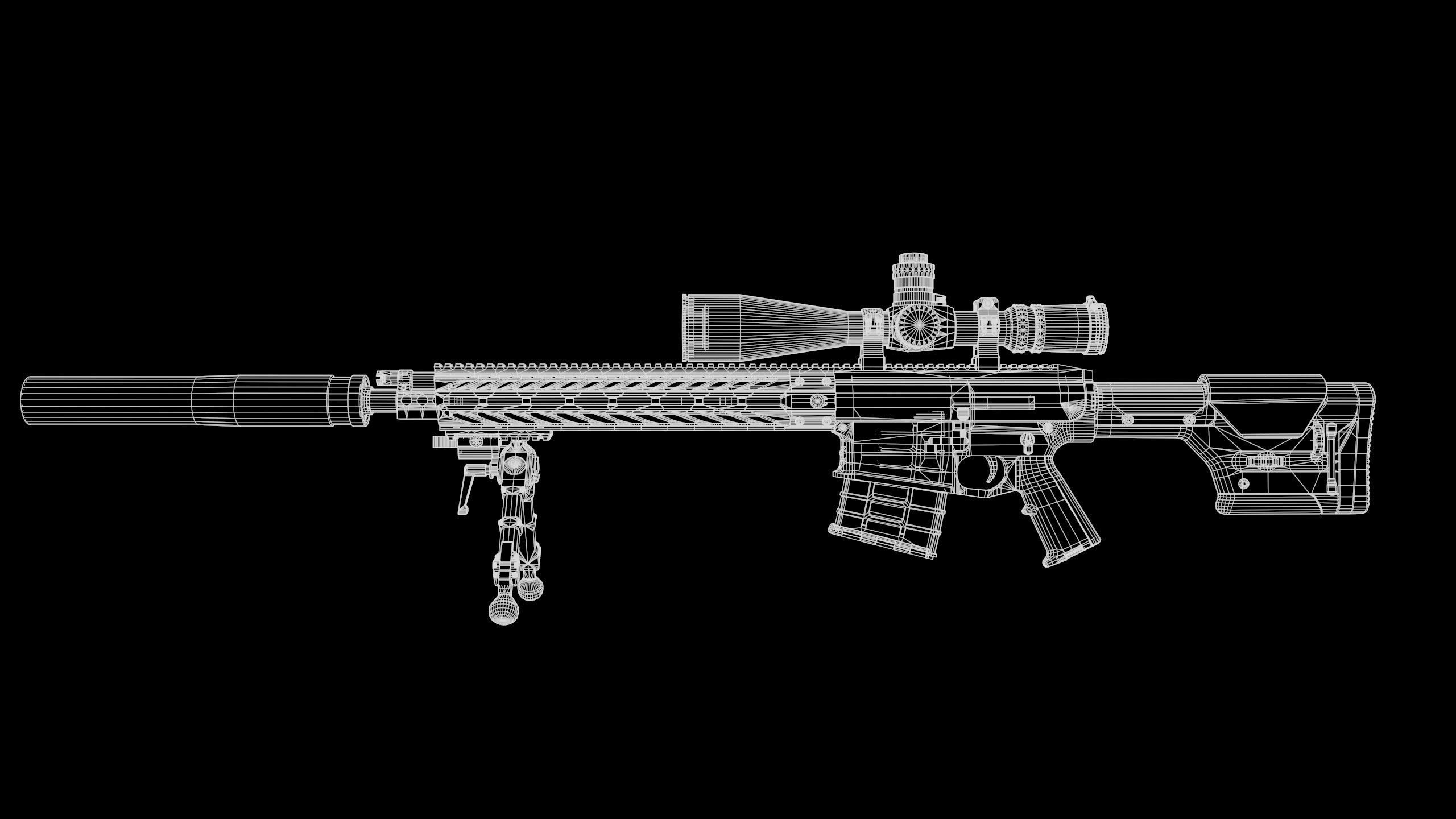 3D model Sniper Rifle OMEN 300 WIN MAG VR / AR / low-poly | CGTrader