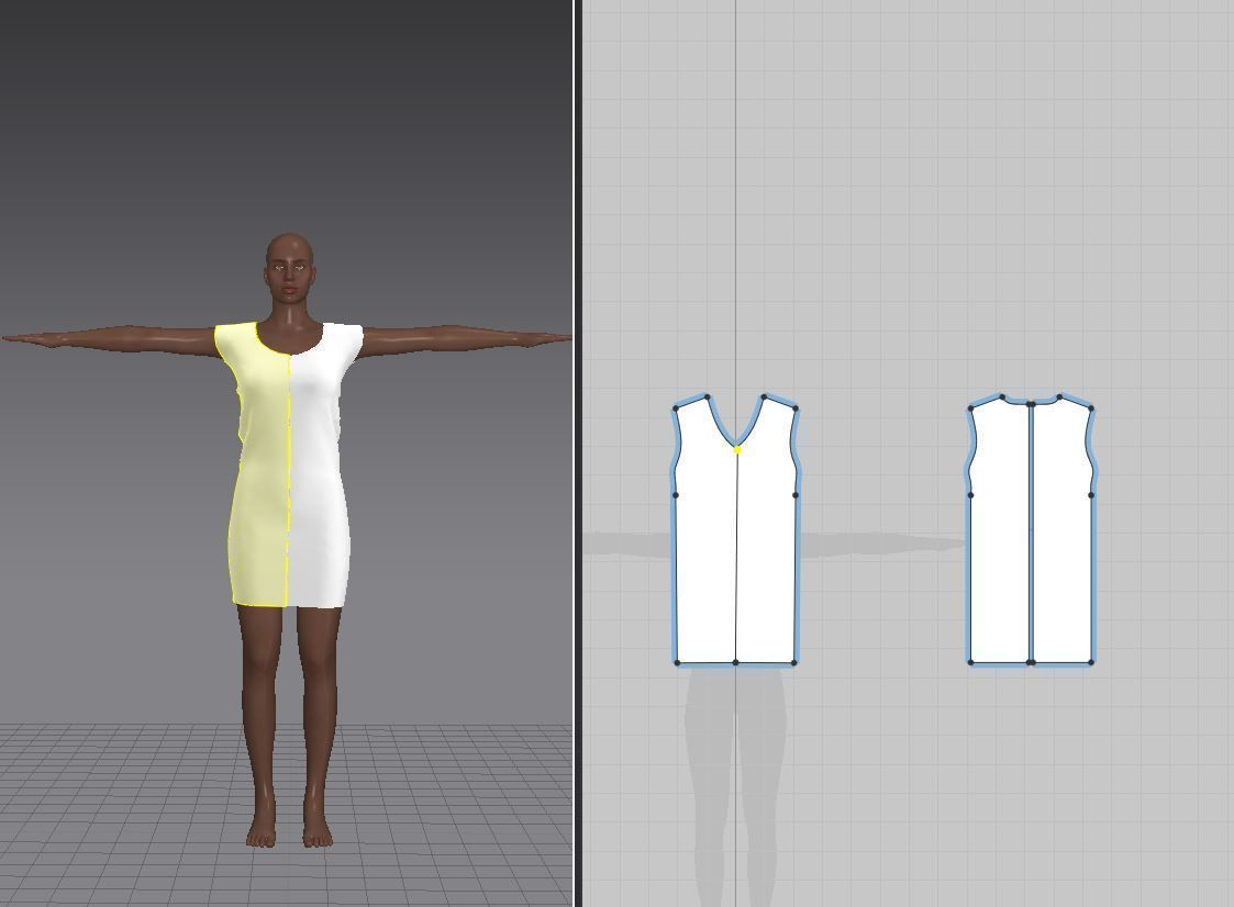 3D model Low Poly Realistic female full body character VR / AR / low ...