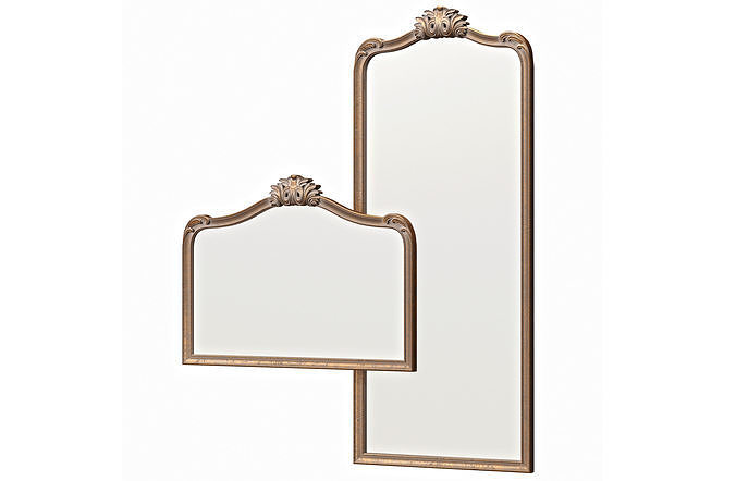 Ornate Filigree Mirrors 3D model | CGTrader