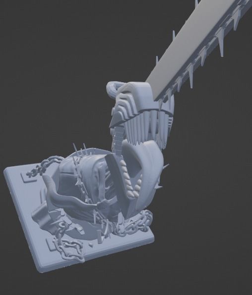 Chainsaw-Man 3D Print Bust Model 3D model 3D printable | CGTrader