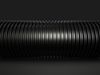 4 Foot by 1 Foot Black Corrugated Tube free 3D model | CGTrader