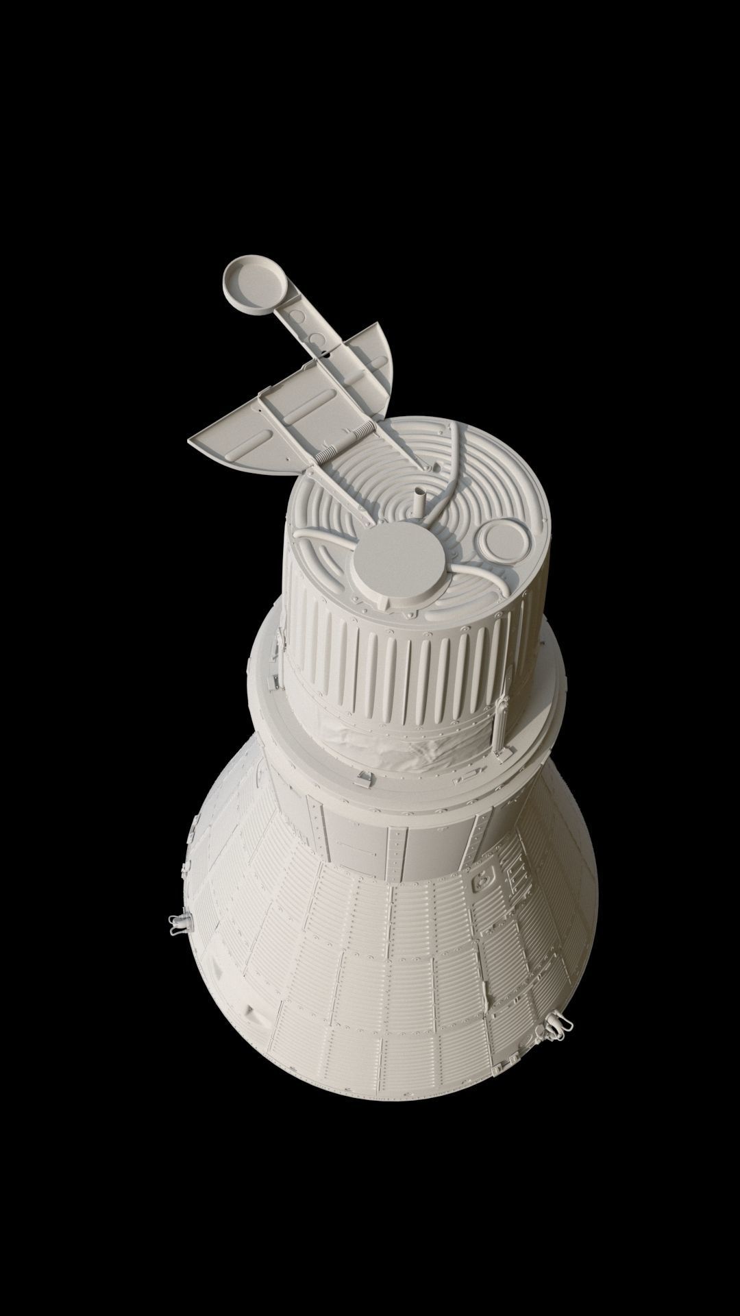 High quality 3D model Mercury Freedom7 capsule 3D model | CGTrader