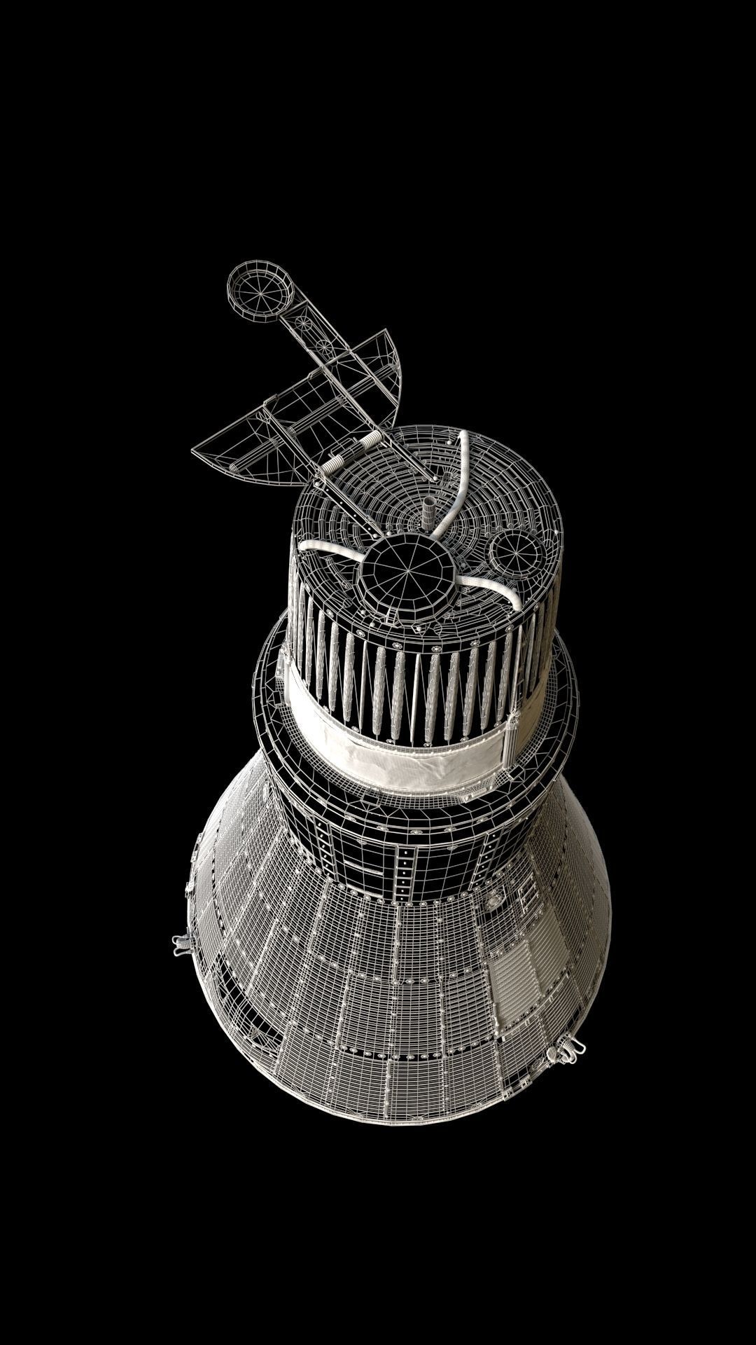 High quality 3D model Mercury Freedom7 capsule 3D model | CGTrader