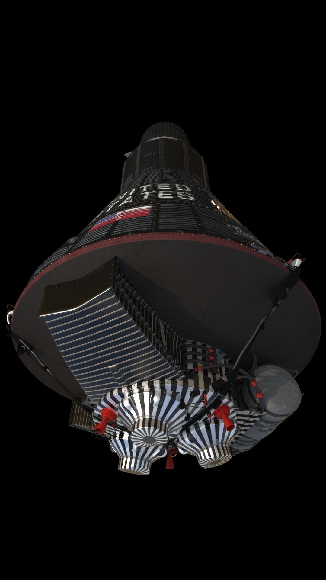 HIgh quality 3D model Mercury Friendship7 capsule 3D model | CGTrader