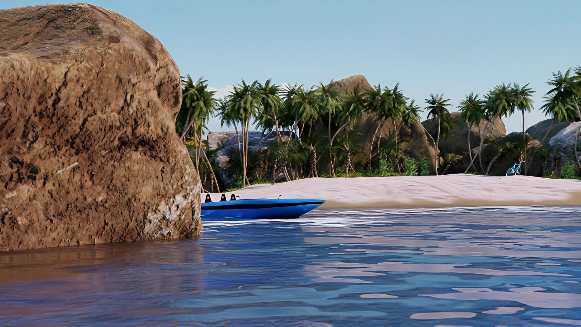 Beach Island With realistic textures 3D model | CGTrader