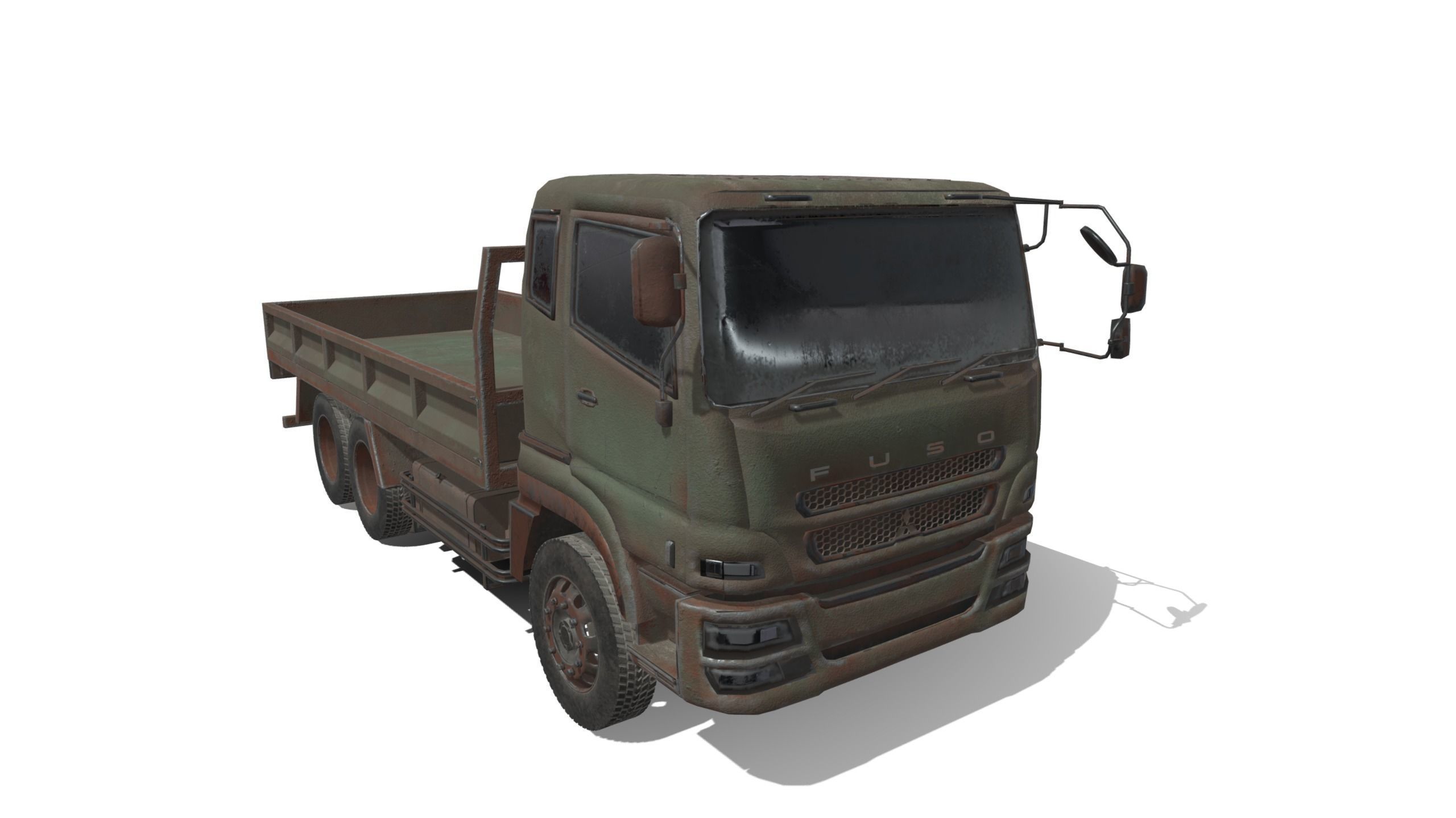 mitsubishi-fuso-super-great old truck 3D model | CGTrader