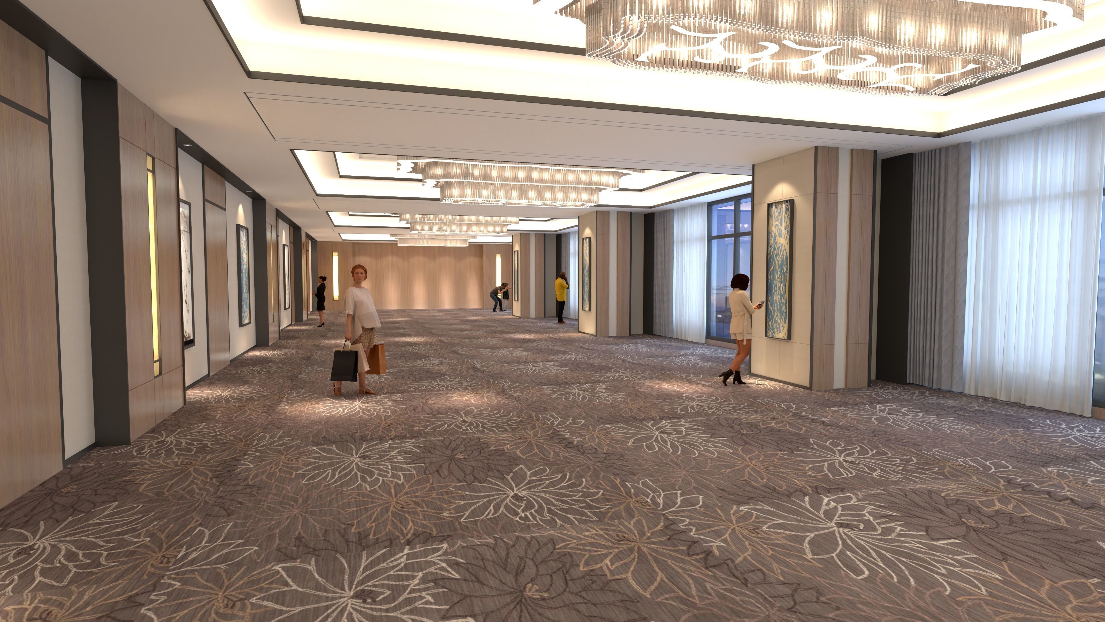 Ballroom Area 3D model | CGTrader