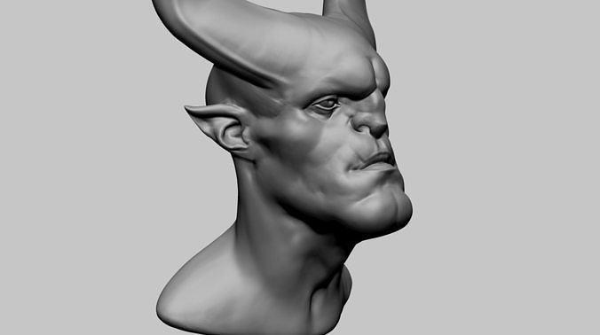 Stylized Creature Head A 3D model | CGTrader