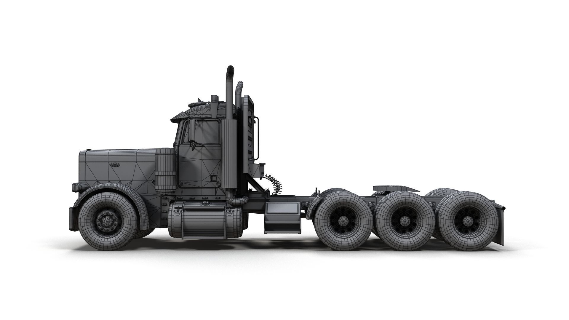 3D model Peterbilt 379 heavy hauler truck VR / AR / low-poly | CGTrader
