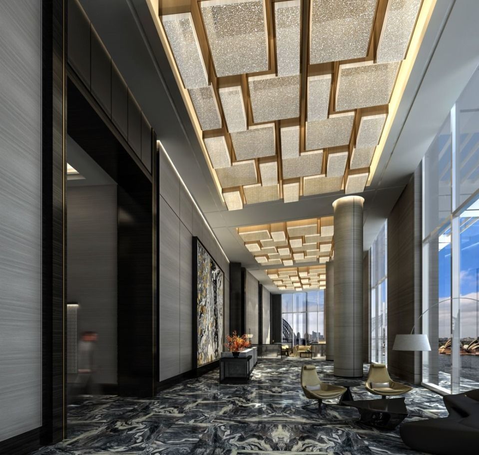 Hotel lobby 3d model 3D model | CGTrader