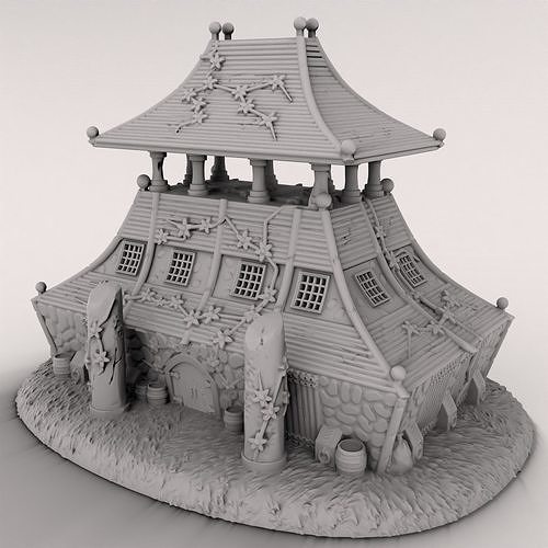 medieval house 3D model 3D printable | CGTrader