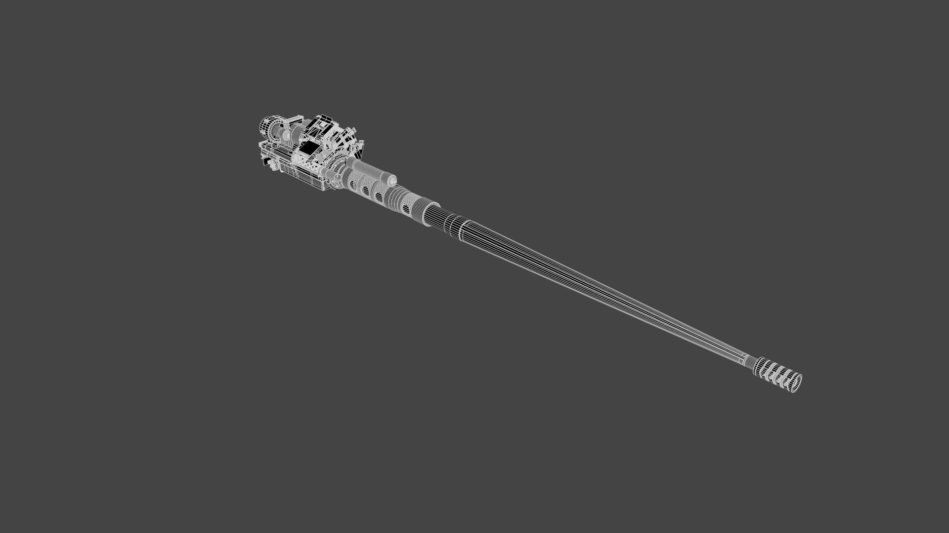 M242 Bushmaster Chain Gun 3d Model Cgtrader