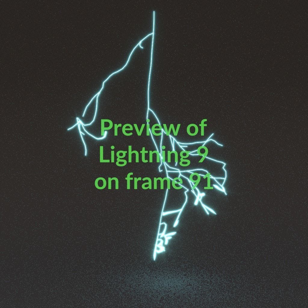 3D model Animated Lightning v9 VR / AR / low-poly | CGTrader