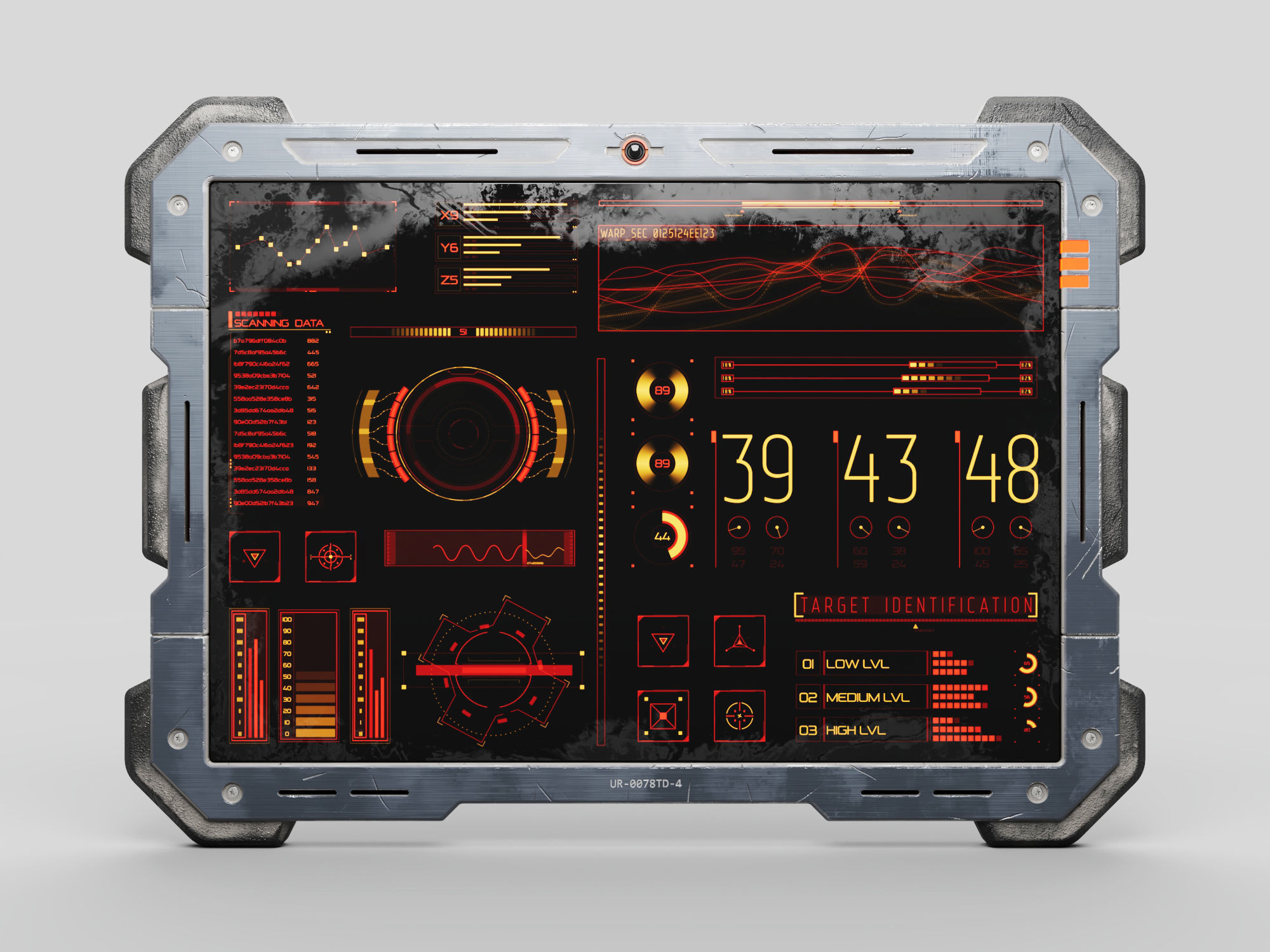 Cyber Scifi Tablet 3D model | CGTrader