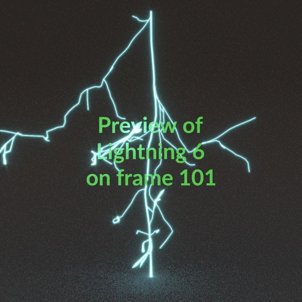 3D model Animated Lightning v6 VR / AR / low-poly | CGTrader