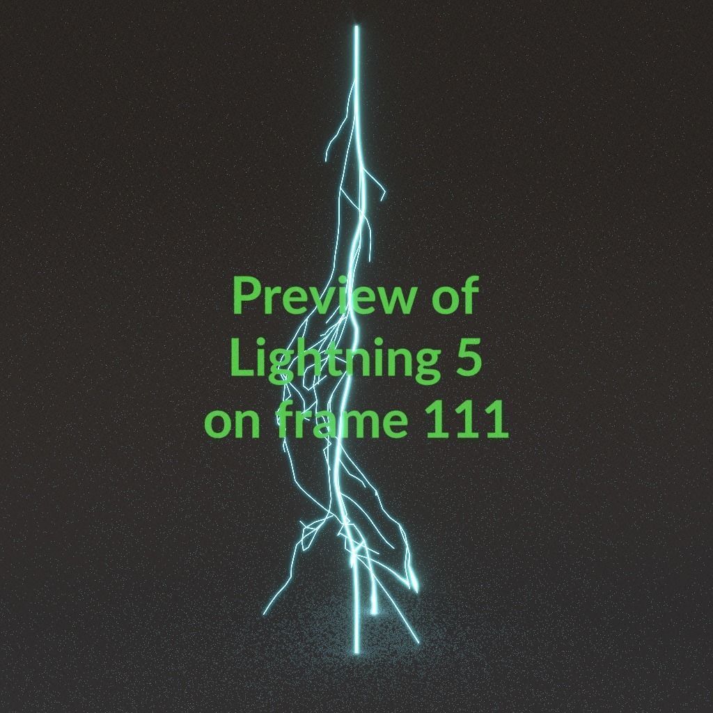 3D model Animated Lightning v5 VR / AR / low-poly | CGTrader