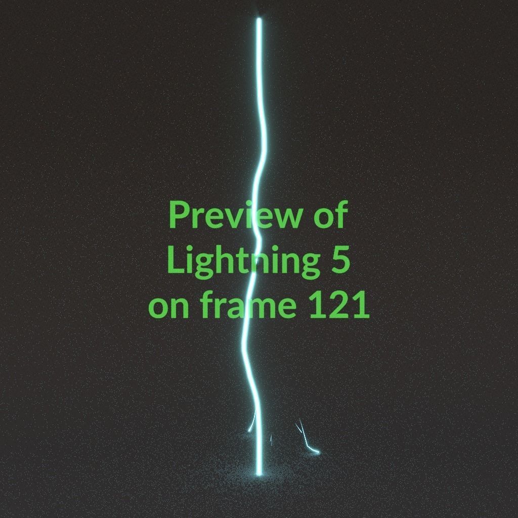 3D model Animated Lightning v5 VR / AR / low-poly | CGTrader