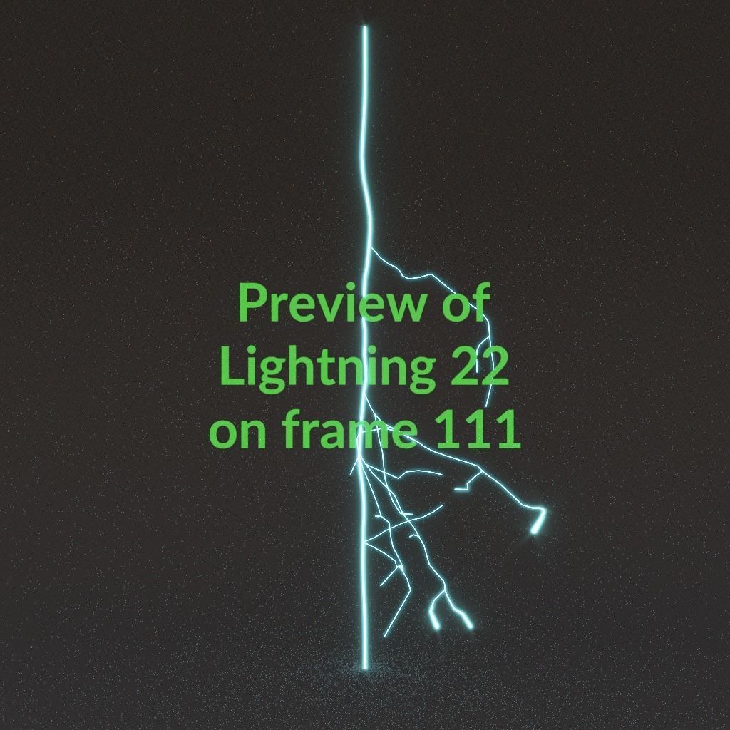 3D model Animated Lightning v22 VR / AR / low-poly | CGTrader