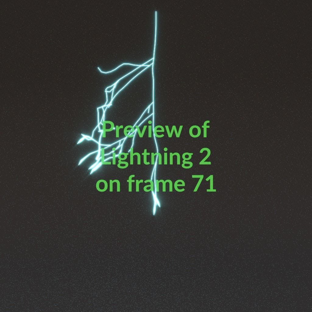3D model Animated Lightning v2 VR / AR / low-poly | CGTrader