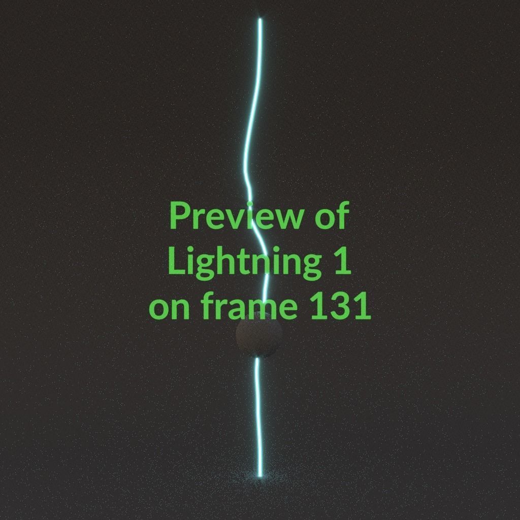 3D model Animated Lightning v1 VR / AR / low-poly | CGTrader