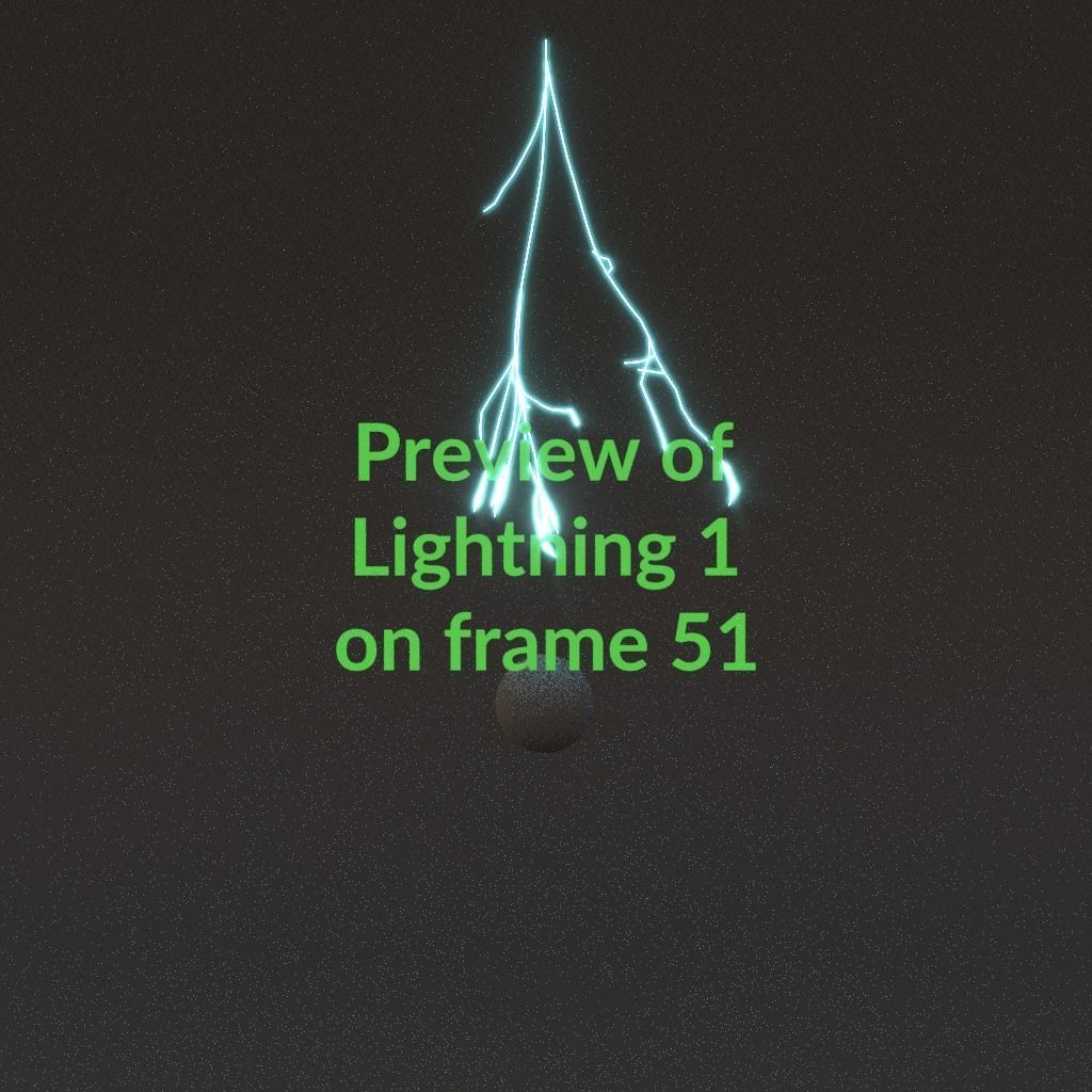 3D model Animated Lightning v1 VR / AR / low-poly | CGTrader