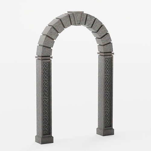 3D model Stone Arch - Celtic Archway - Low-poly - Game-Ready - 4K VR ...