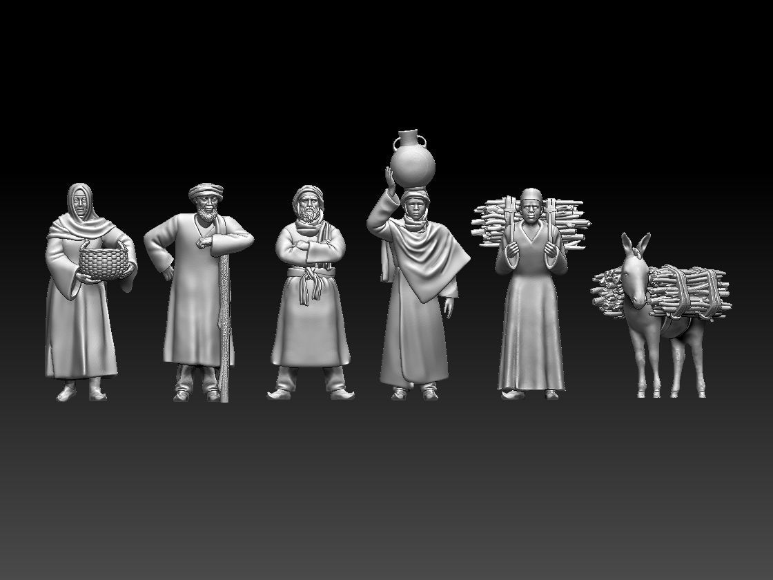 arab people 3D model 3D printable | CGTrader