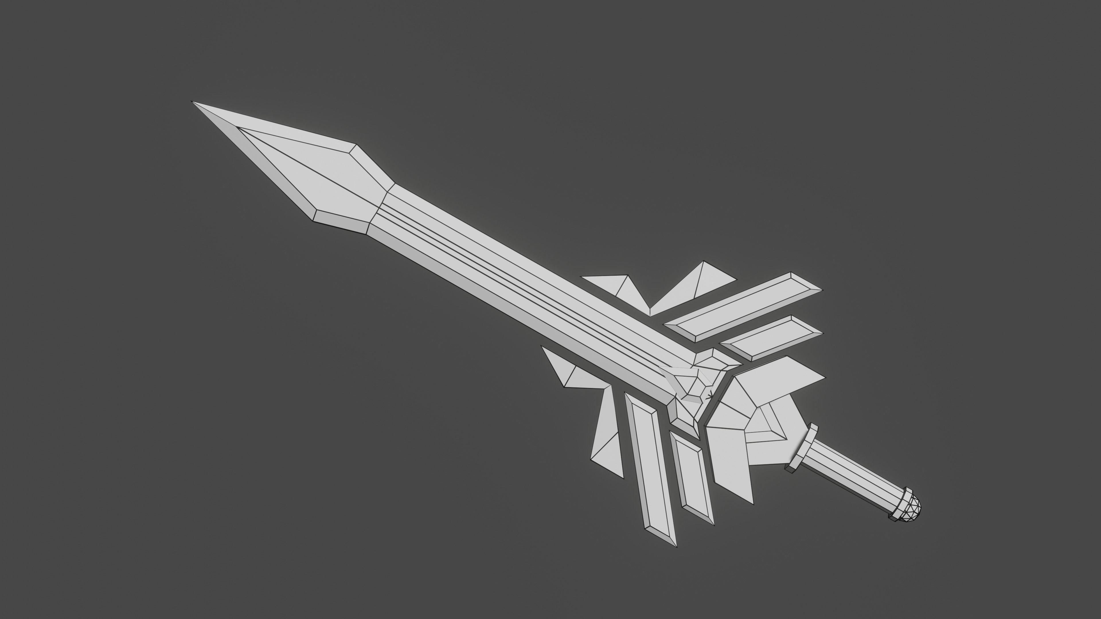 3D model Game prop sword VR / AR / low-poly | CGTrader