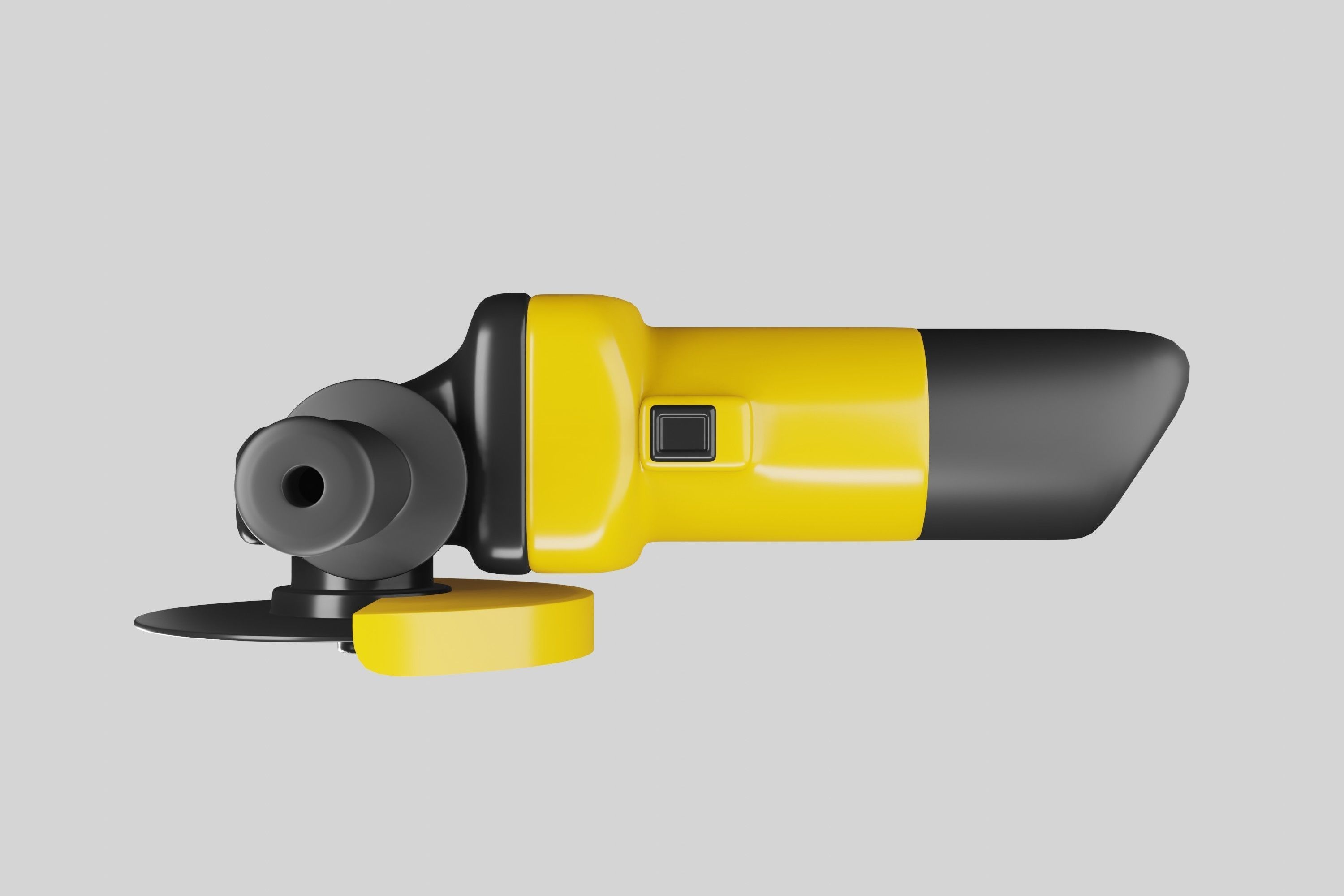 Yellow angle grinding machine tool 3D model | CGTrader