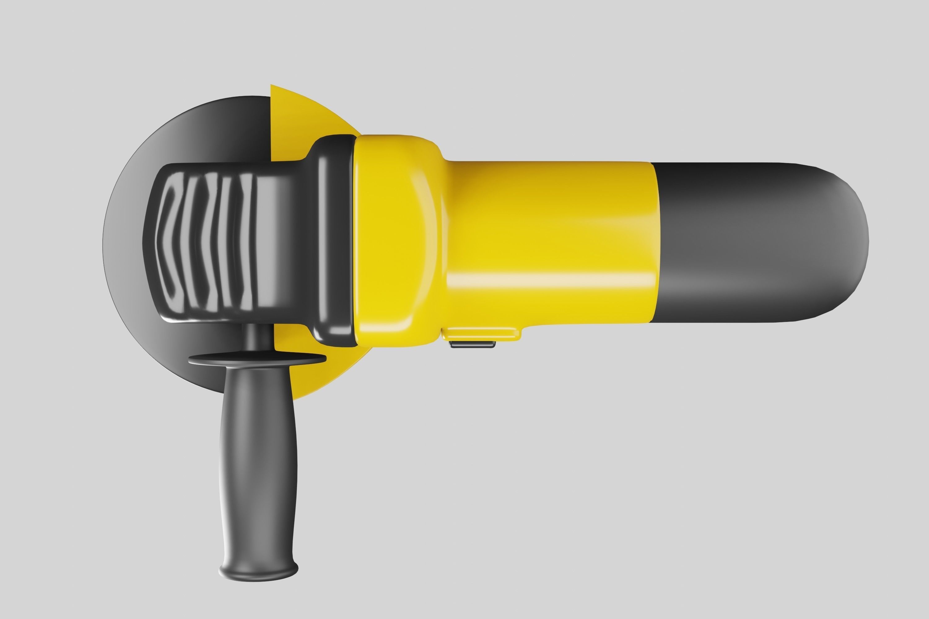 Yellow angle grinding machine tool 3D model | CGTrader