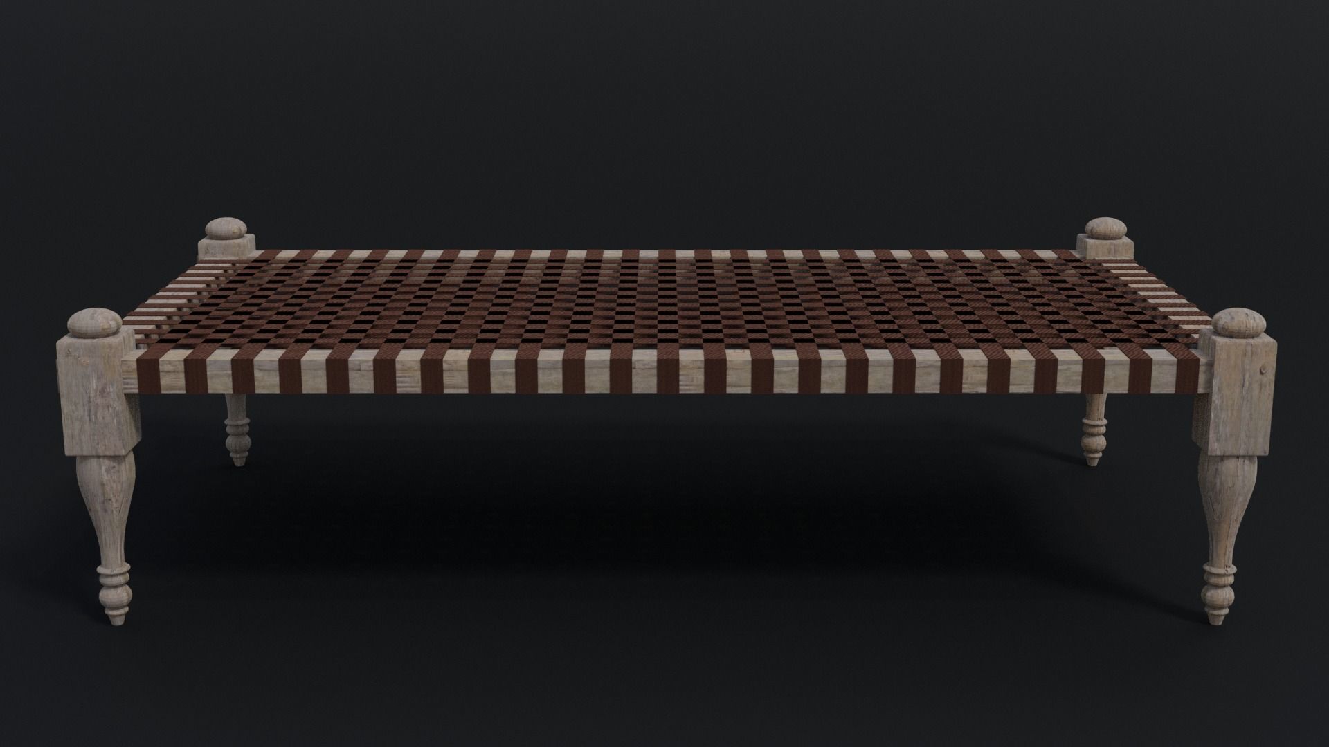 3D model Traditional Charpai Bed VR / AR / low-poly | CGTrader