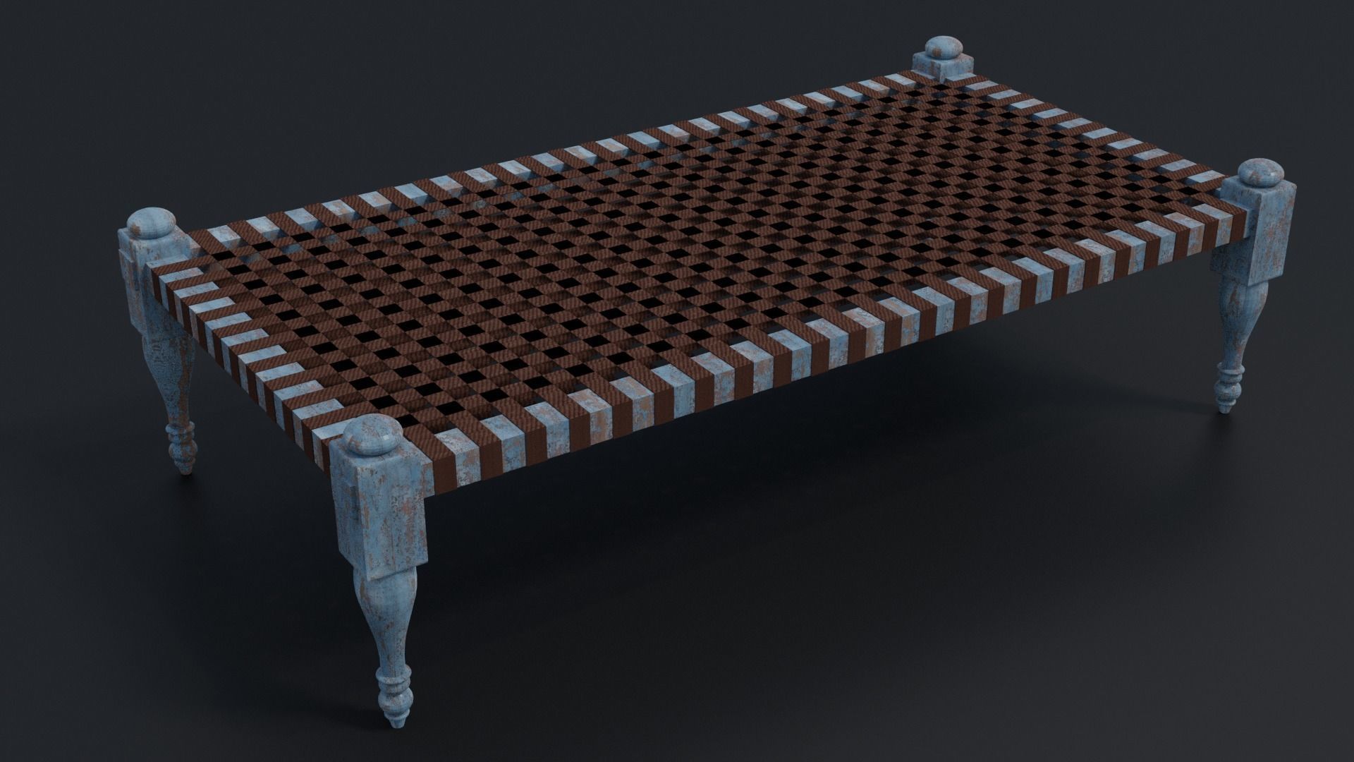 3D model Traditional Charpai Bed VR / AR / low-poly | CGTrader