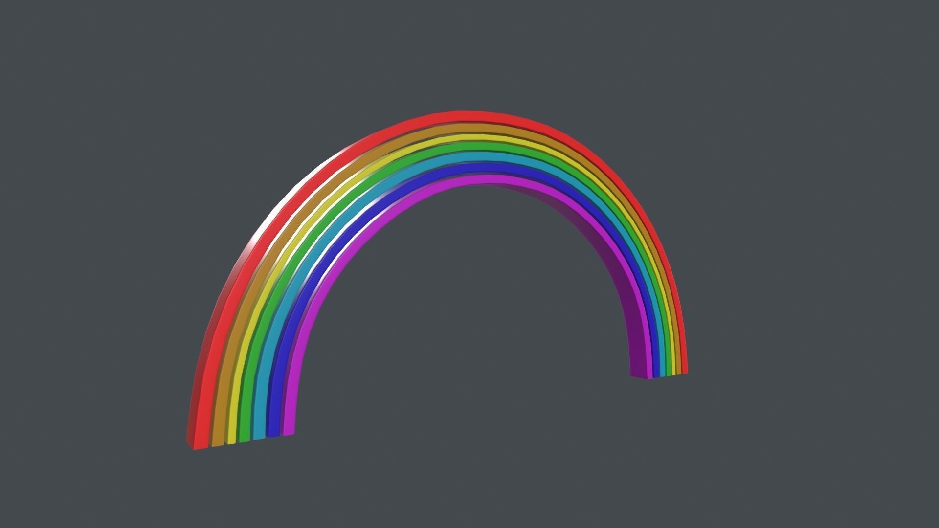 3D model Rainbow 3D Model VR / AR / low-poly | CGTrader