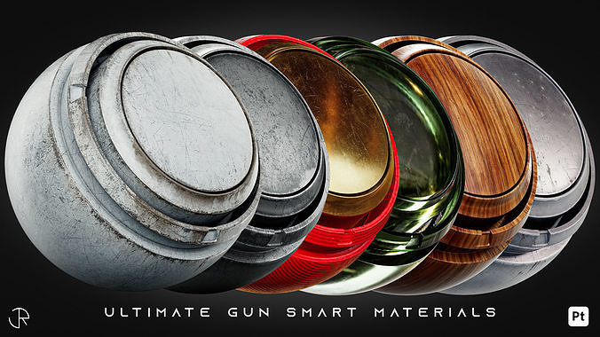 Ultimate Gun and Weapon Smart Materials for Substance 3D Painter 3D ...
