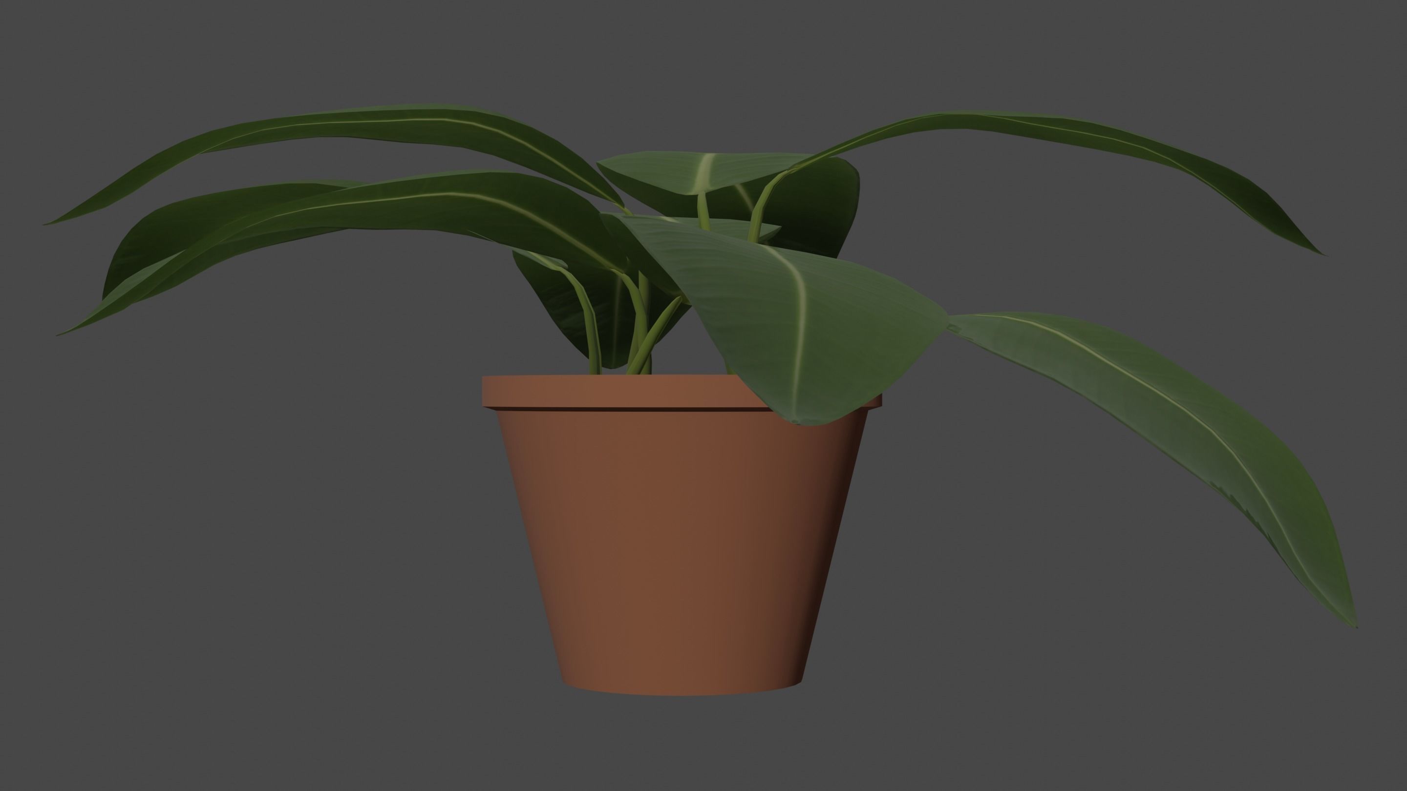 3D model Plant pot VR / AR / low-poly | CGTrader