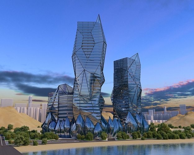 0061 - Deconstruction Skyscraper - 2Ds Plans - 3Ds Files 3D model ...