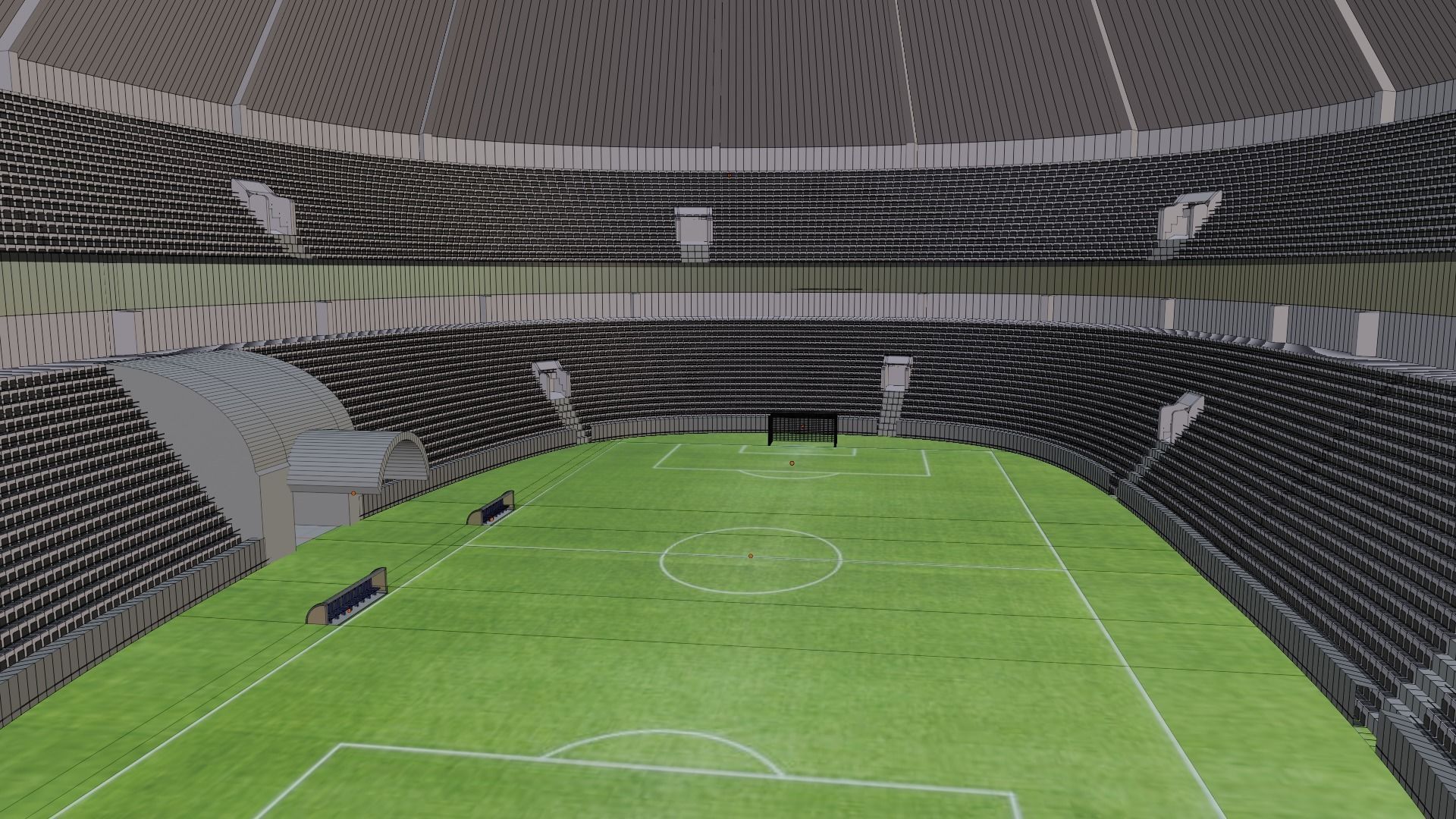 3D model Football Stadium VR / AR / low-poly | CGTrader