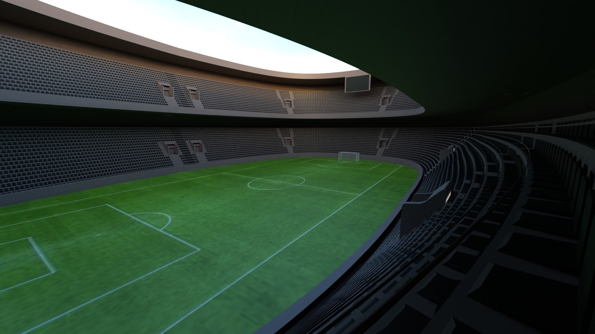 3D model Football Stadium VR / AR / low-poly | CGTrader