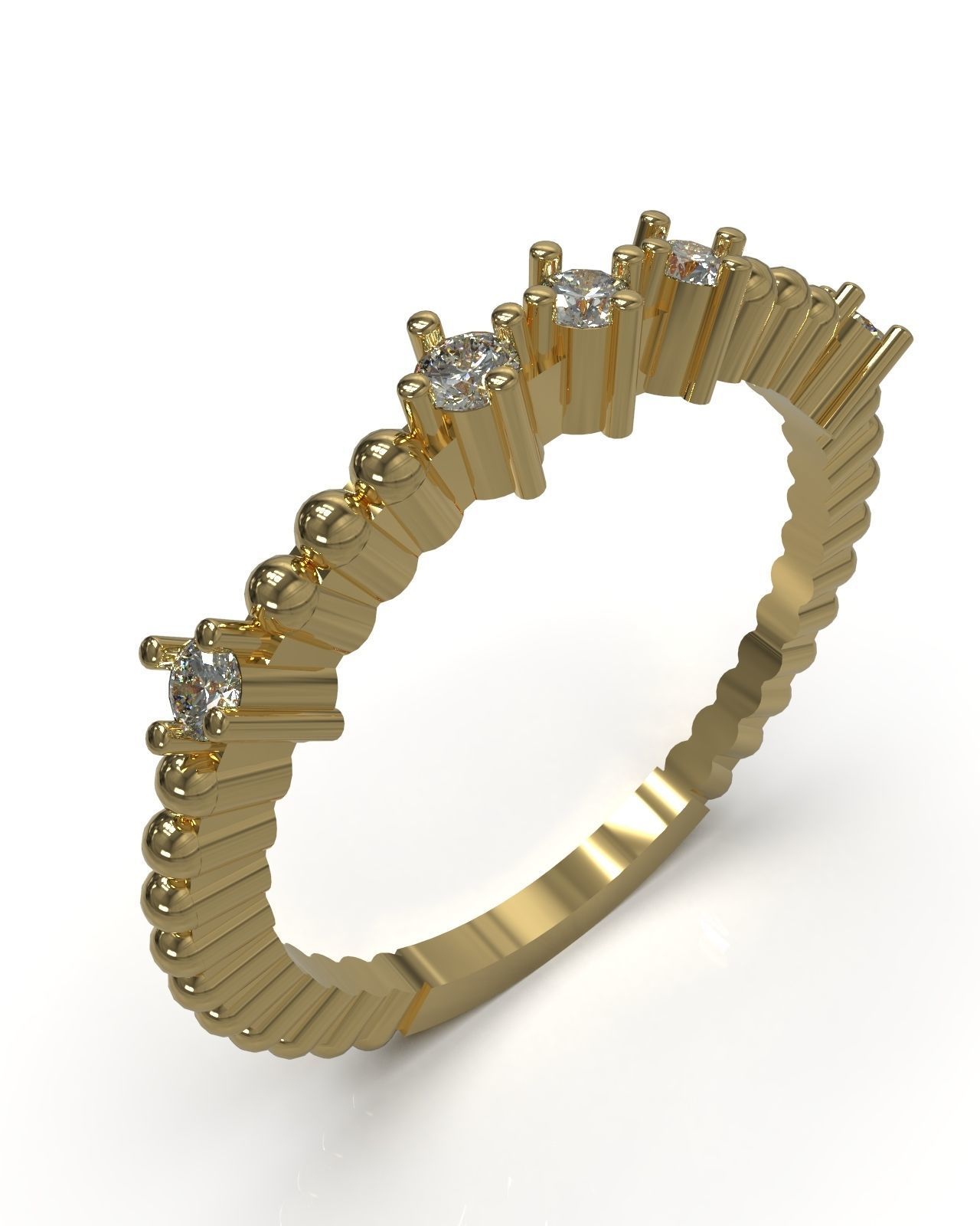 Little finger women ring 3D model 3D printable | CGTrader