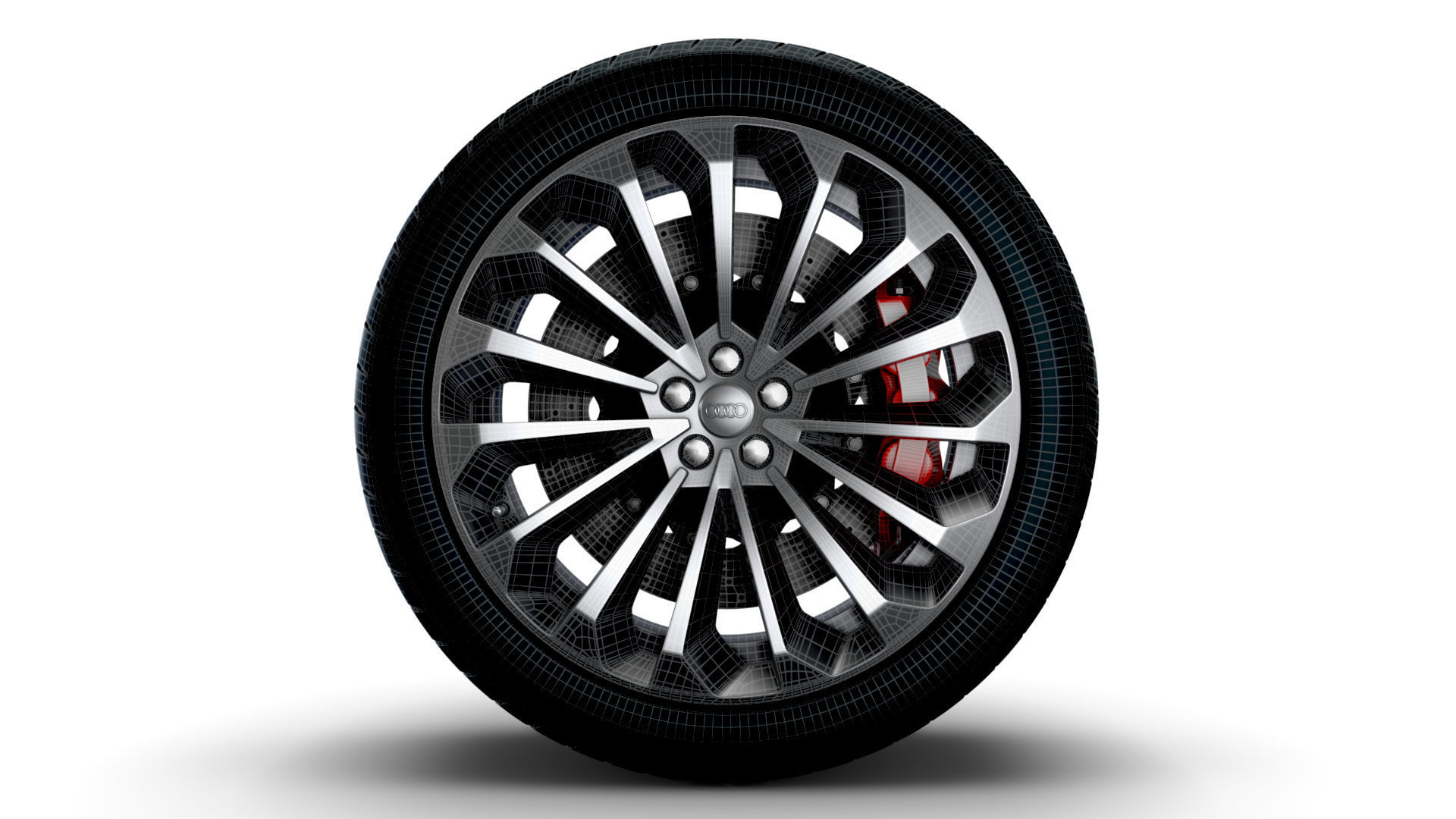 Audi E Tron wheel 3D model | CGTrader