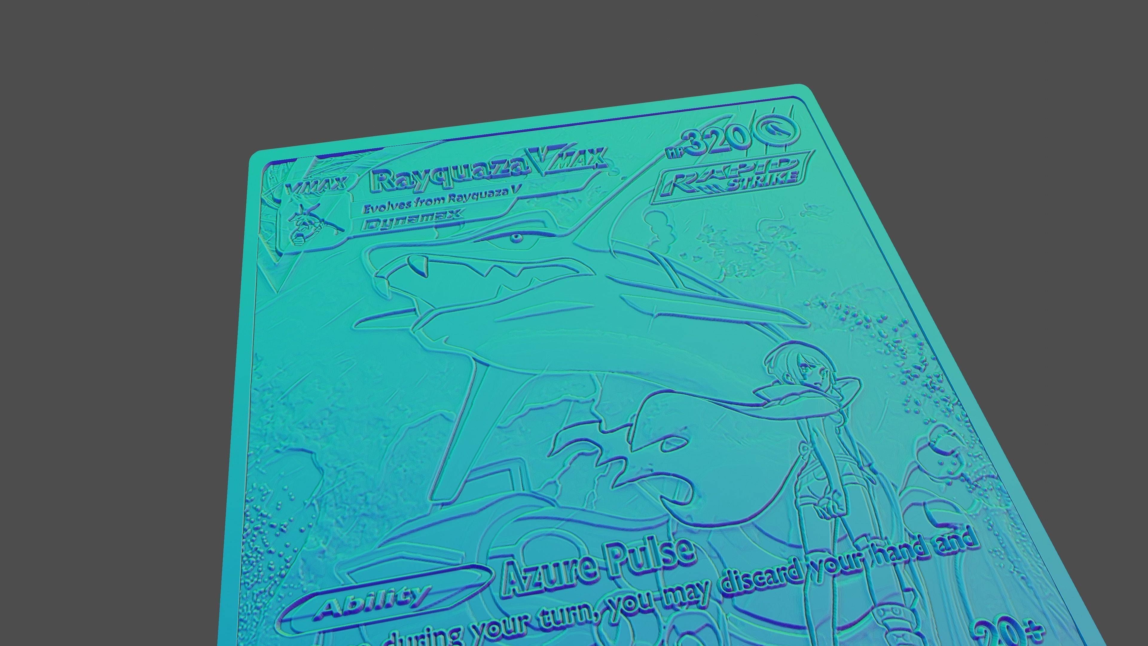 RAYQUAZA POKEMON 3D model 3D printable | CGTrader