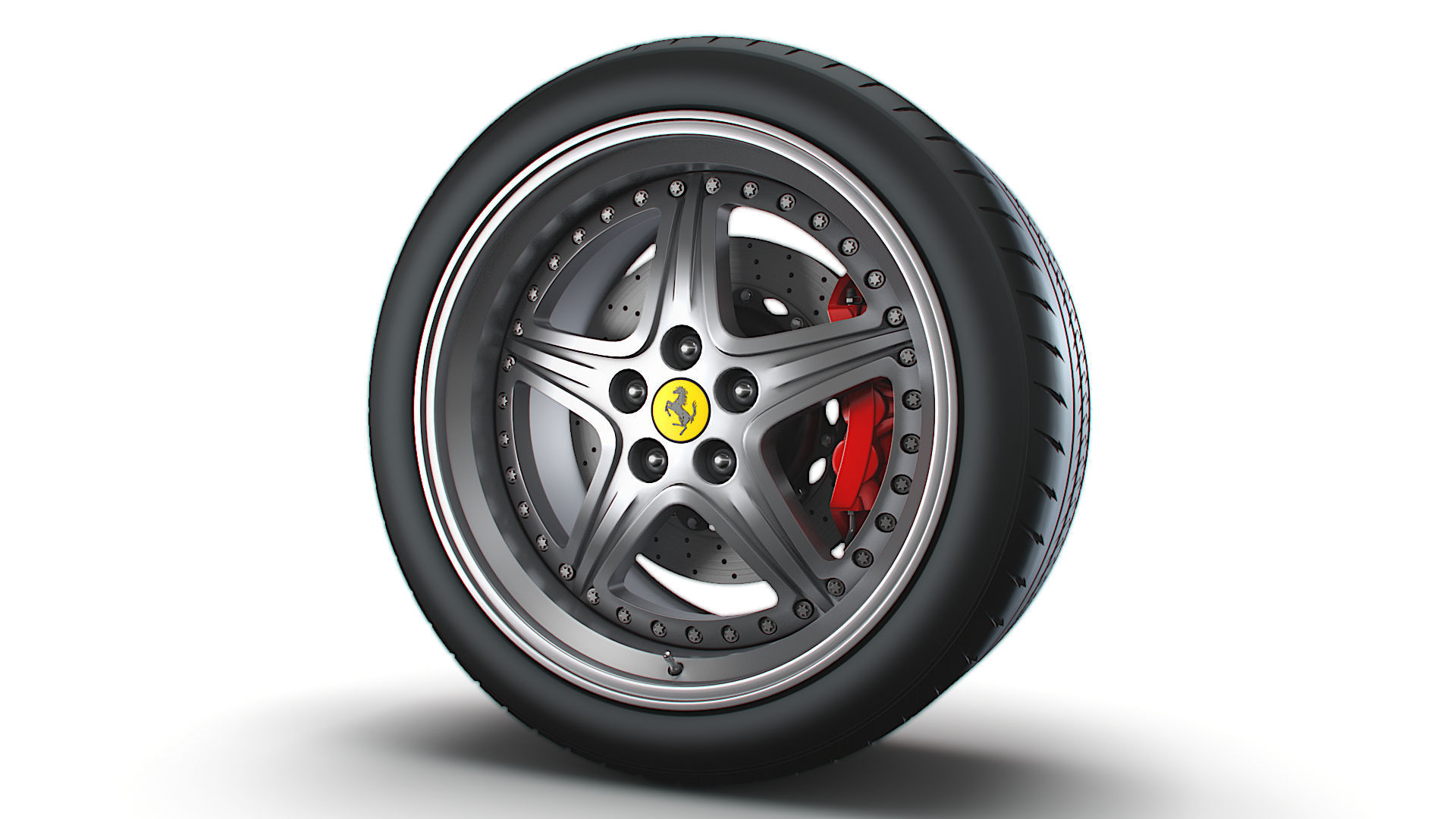Ferrari 550 Maranello wheel 3D model | CGTrader