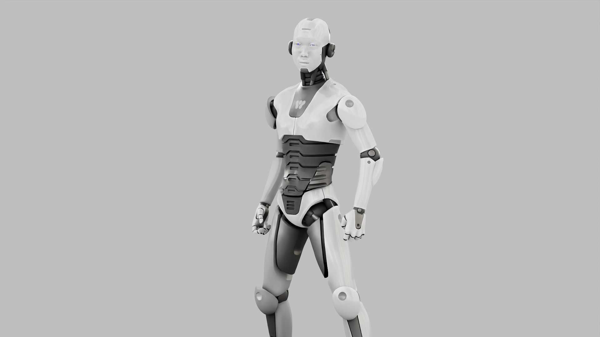 HUMANOID M-3000 RIGGED 3D model rigged | CGTrader
